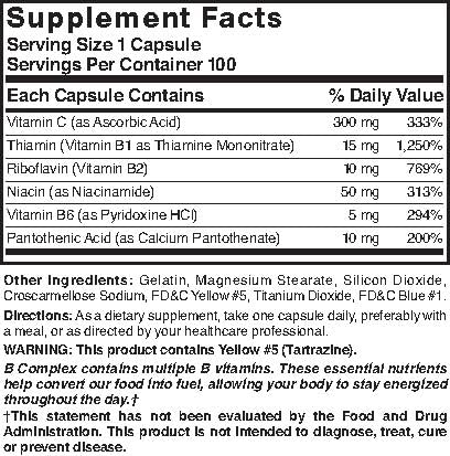 Immune support with Super B and C