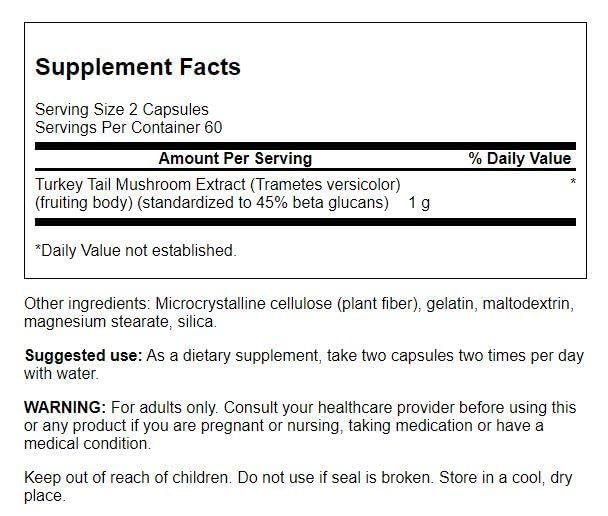 immune support with Turkey Tail mushroom supplement