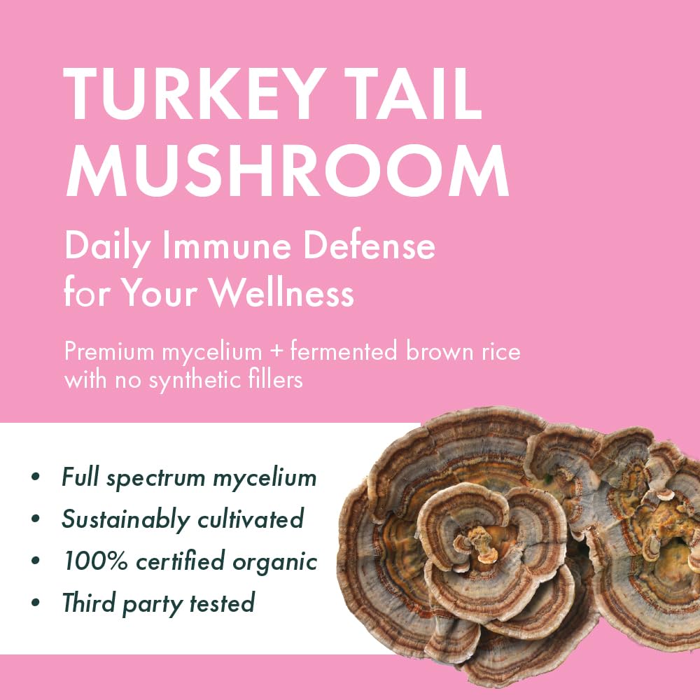 Immune support with turkey tail mushrooms