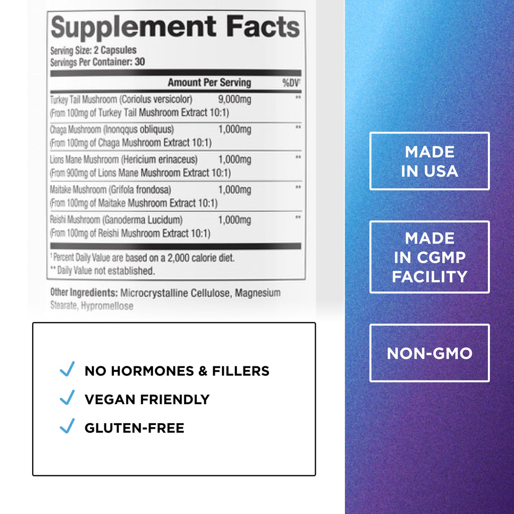 immune support with turkey tail mushrooms