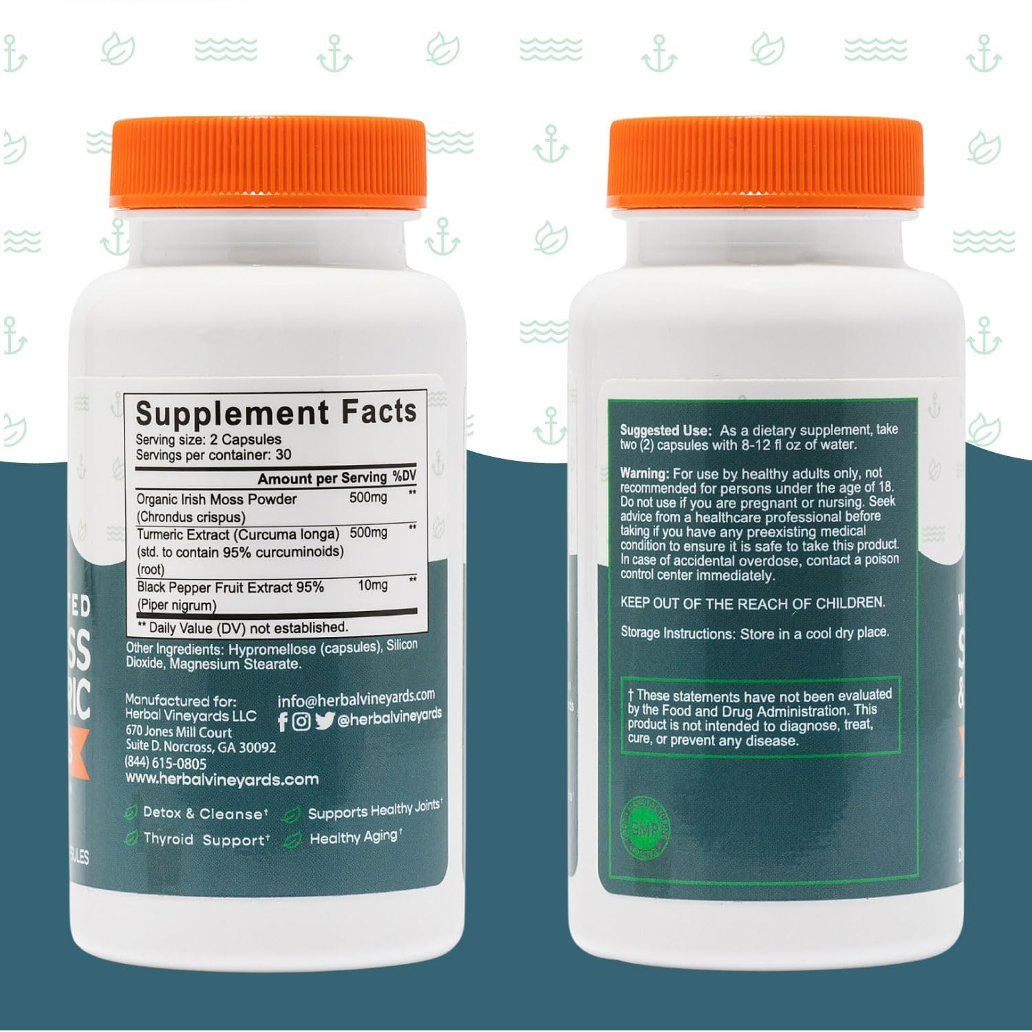 Immune support with turmeric capsules