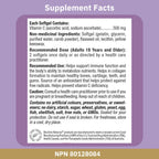 Immune support with Vitamin C softgels