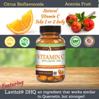 immune support with vitamin C tablets