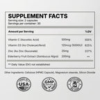 immune support with vitamin D3 and zinc