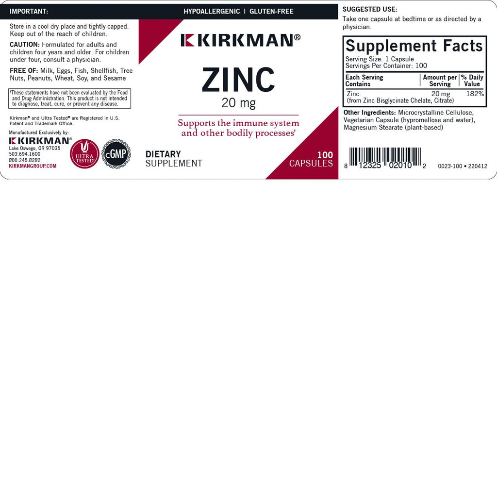 immune support with zinc picolinate