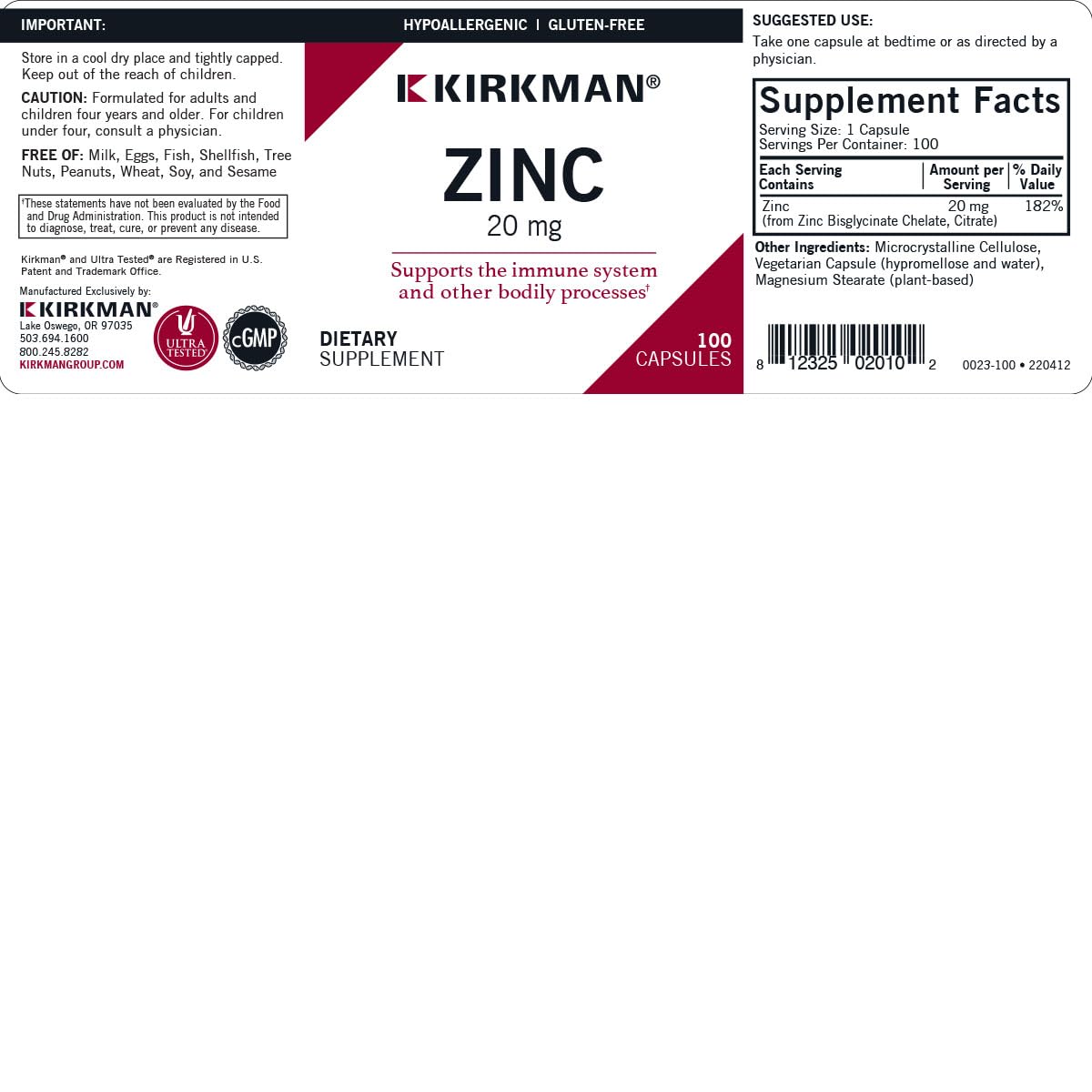 immune support with zinc picolinate
