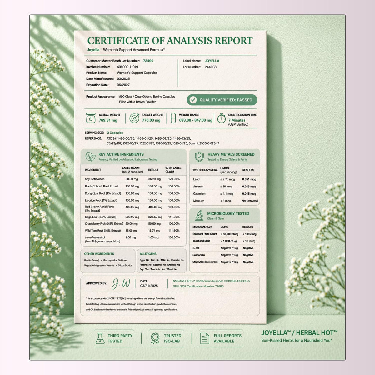 immune support women's botanical blend
