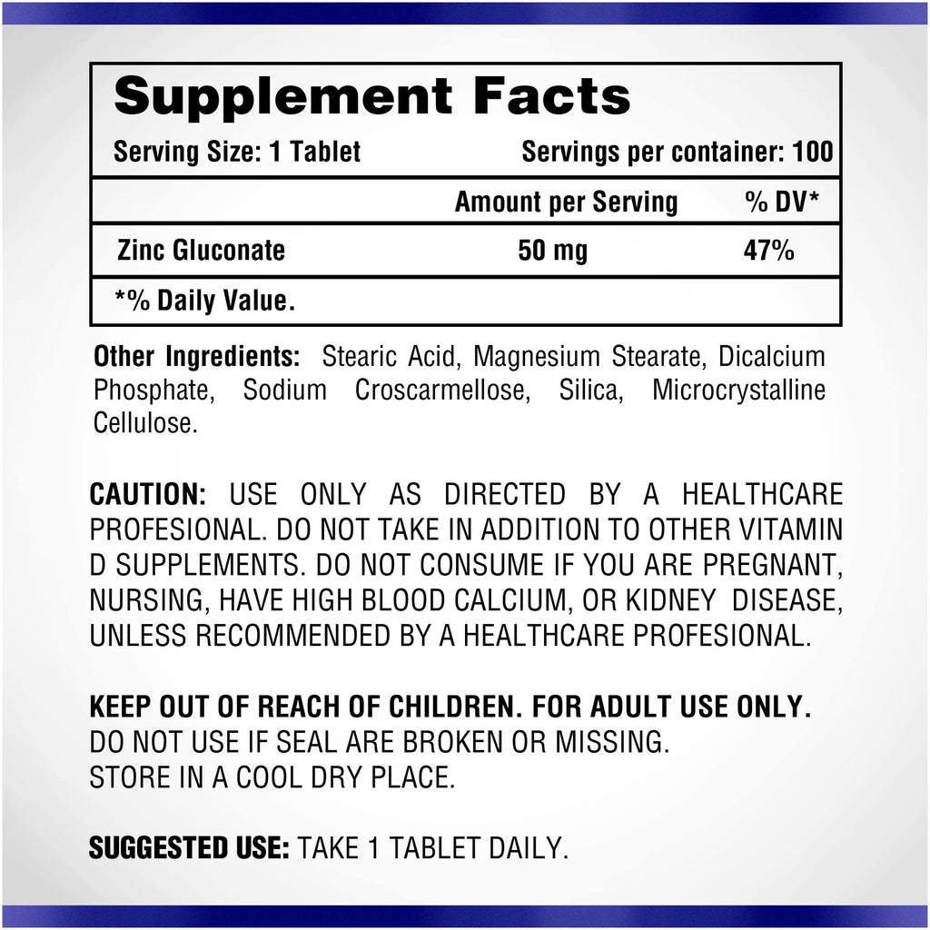 immune support zinc capsules Canada
