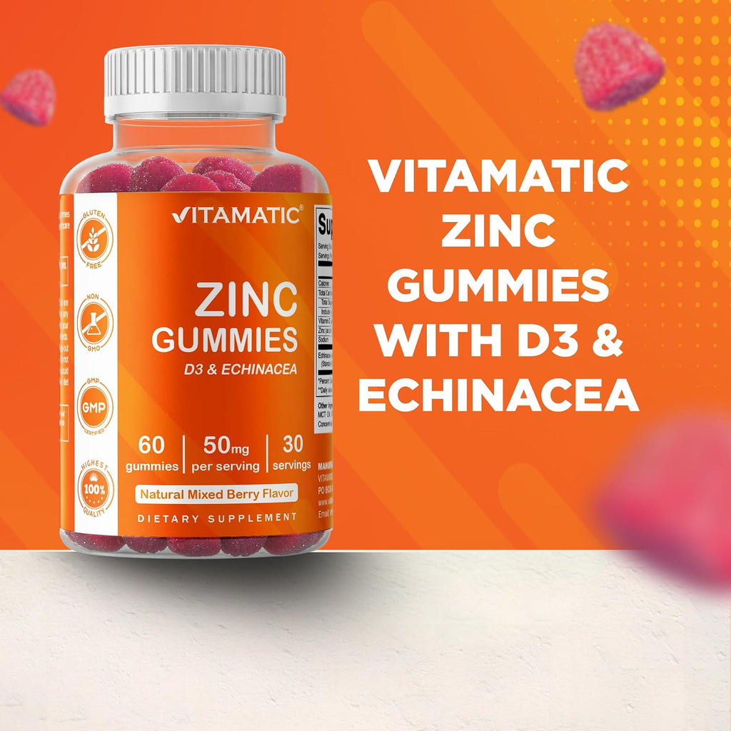 Immune support zinc gummies with echinacea