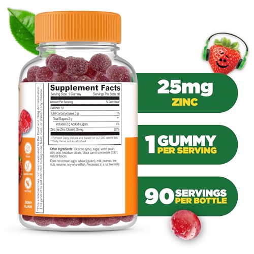 Immune support zinc gummies