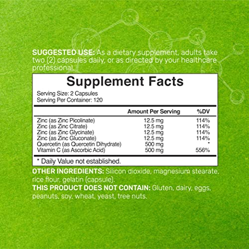 immune support zinc supplement pack