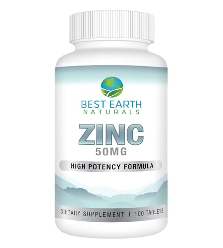 immune support zinc tablets 100 count