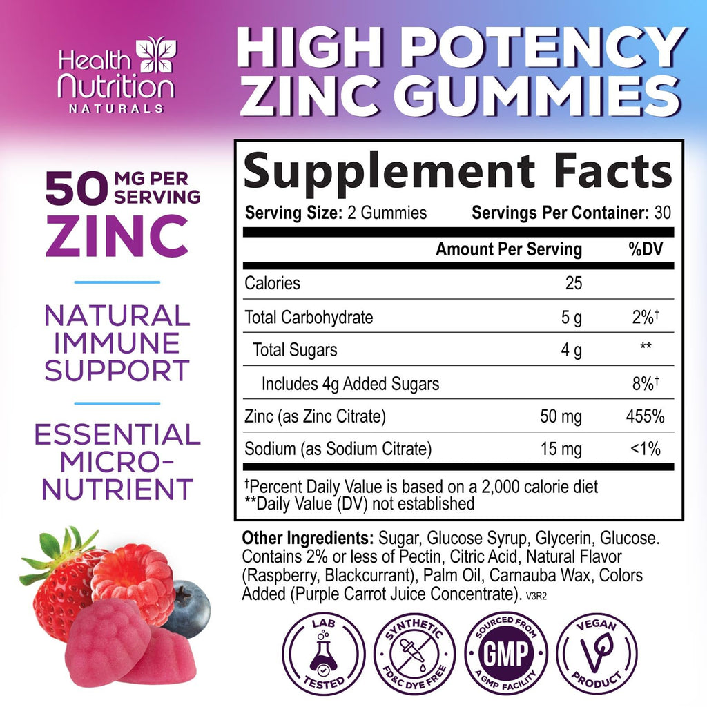 immune support zinc vitamins