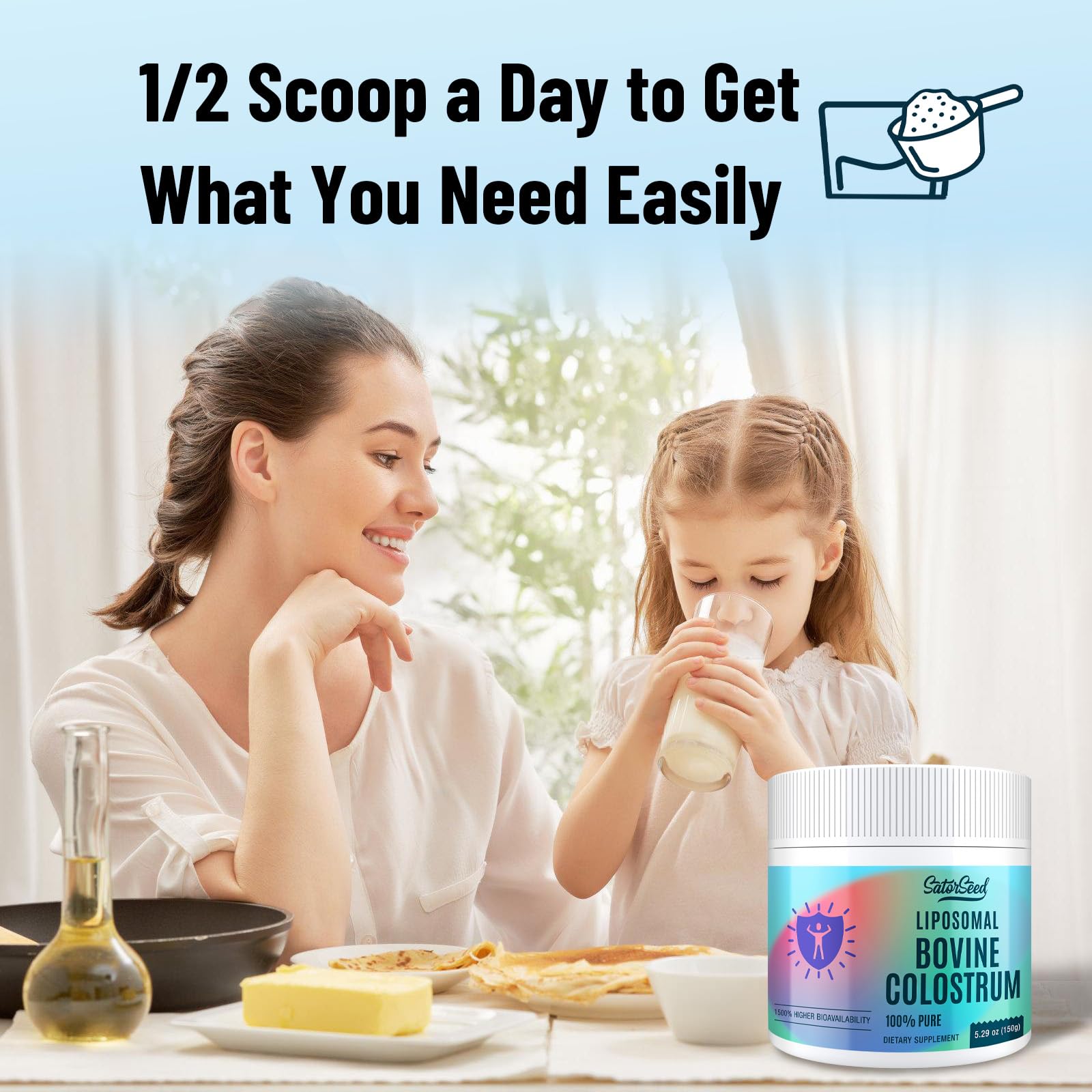 Immune system booster colostrum supplement
