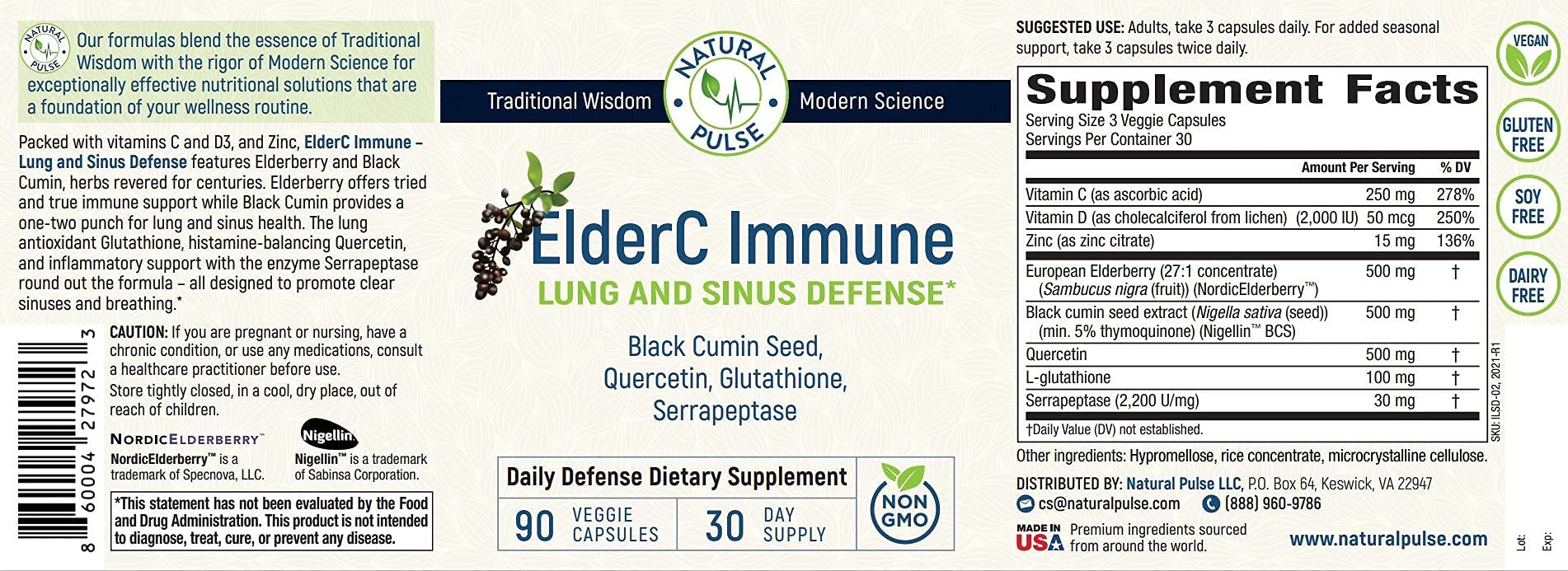 Immune system support with elderberry