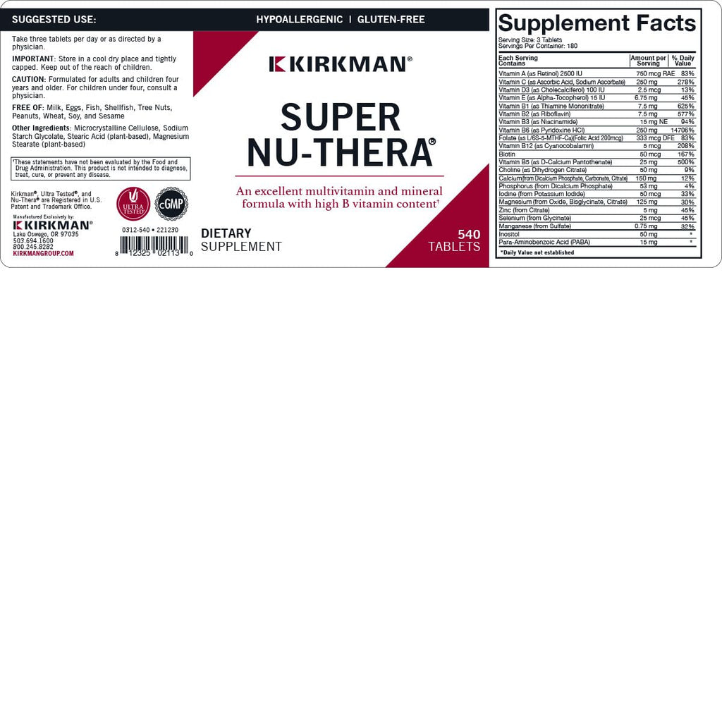 immune system support with Super Nu caplets