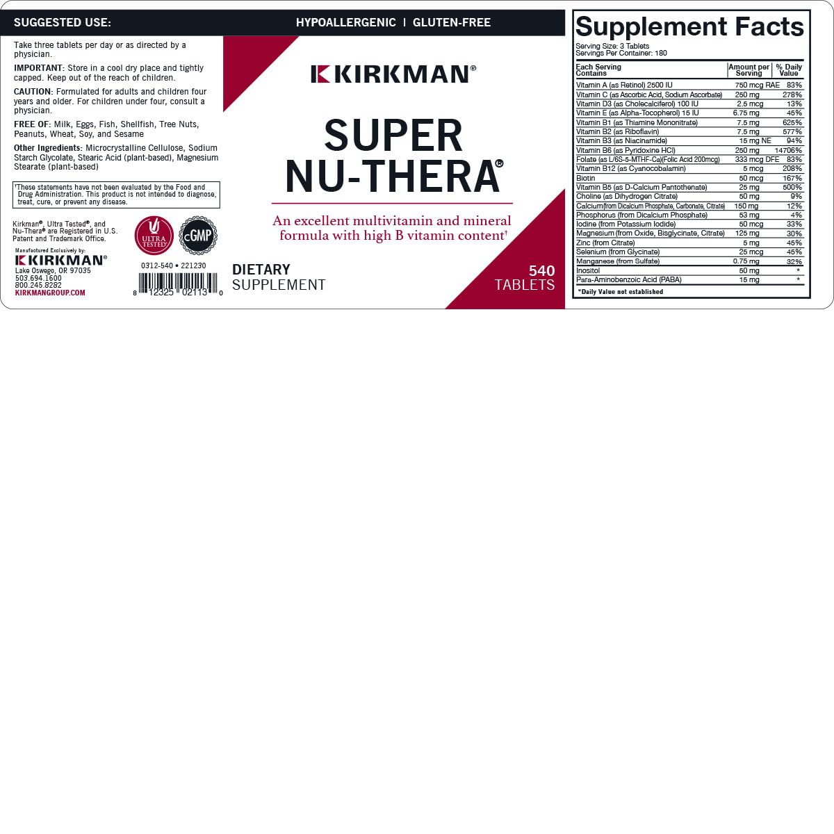 immune system support with Super Nu caplets