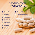Immune system support with vitamins