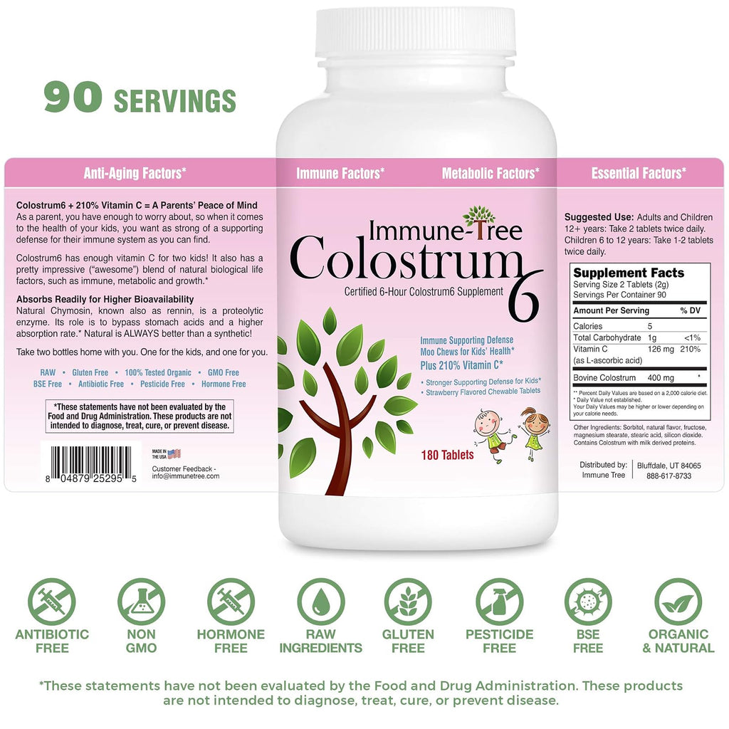Immune Tree colostrum chews for kids