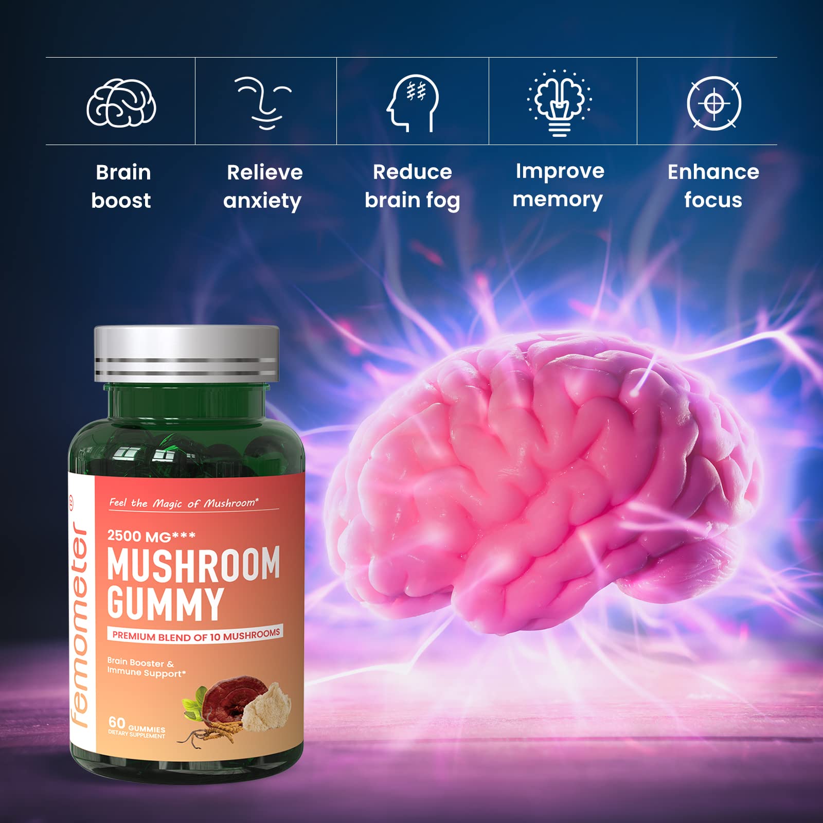 immunity support mushroom gummies