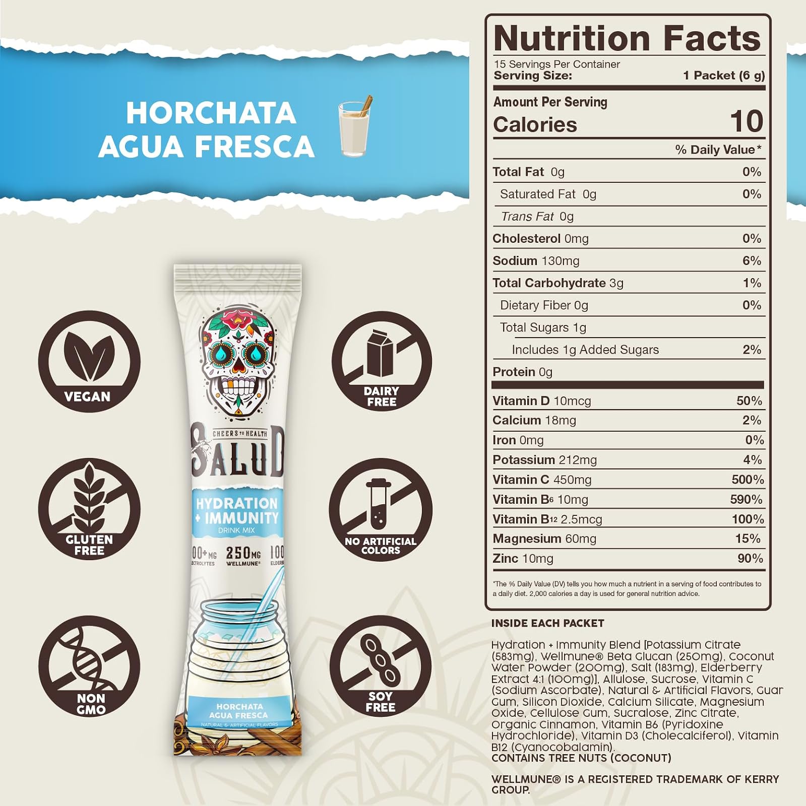 Immunity support with Horchata flavour