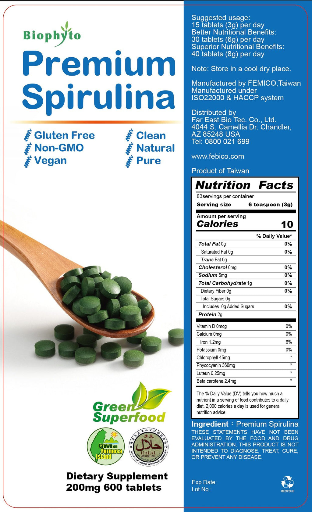 immunity support with spirulina tablets