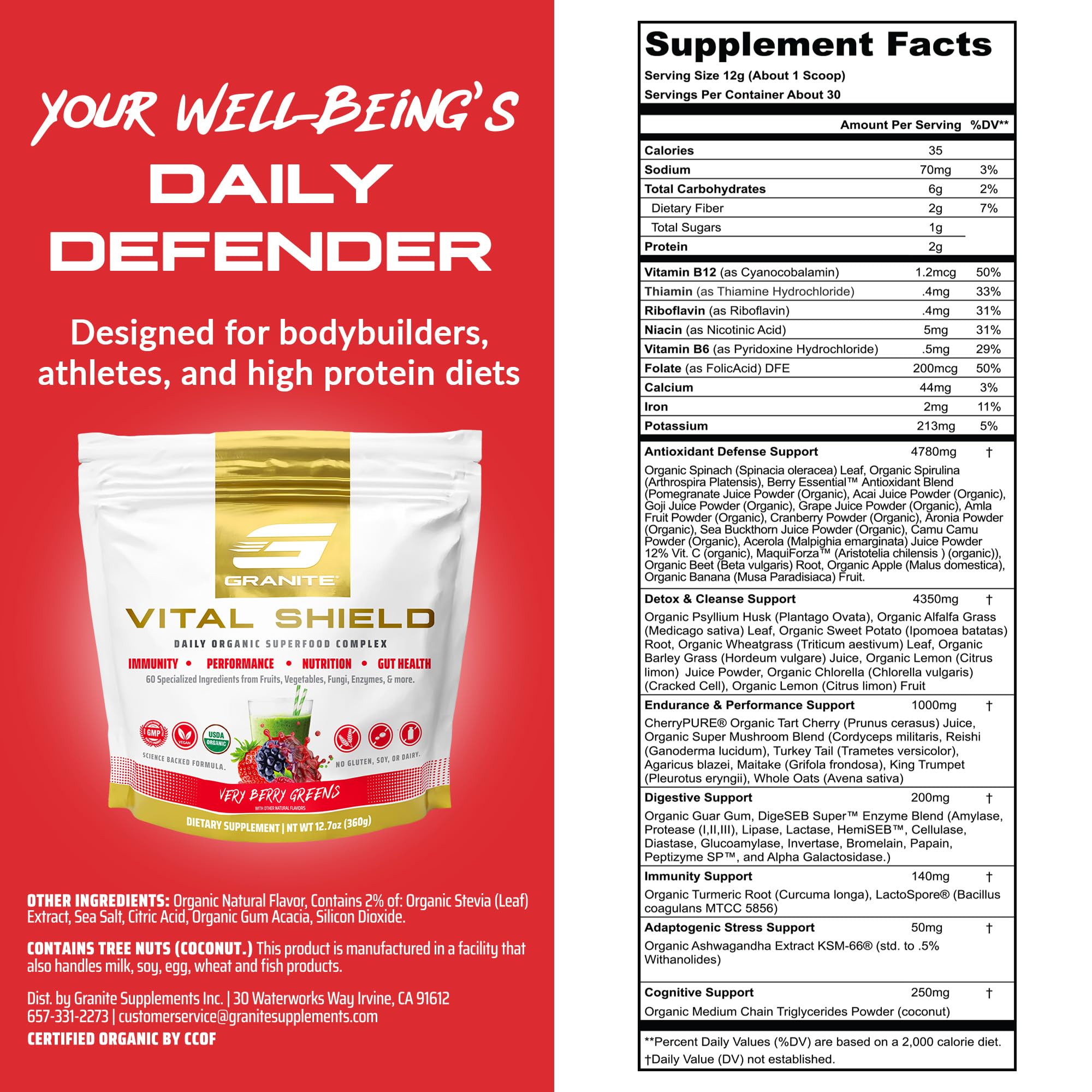 immunity support with superfood greens
