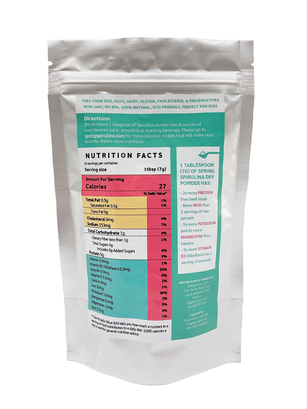 immunity vitamins spirulina powder