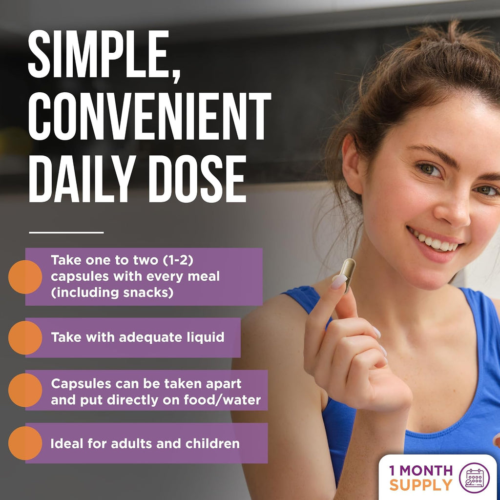 improve digestion with enzyme capsules