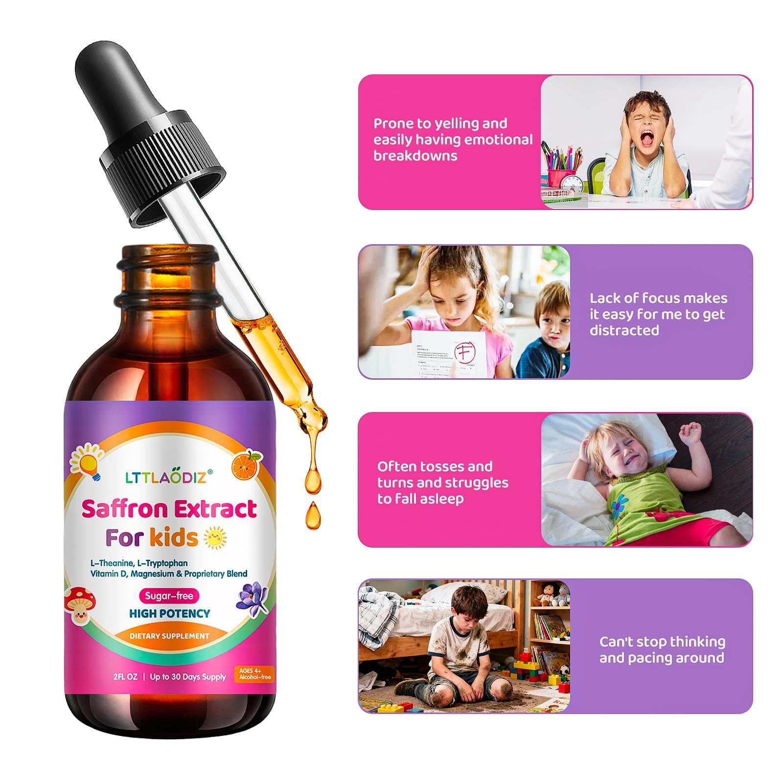 improve focus with saffron drops