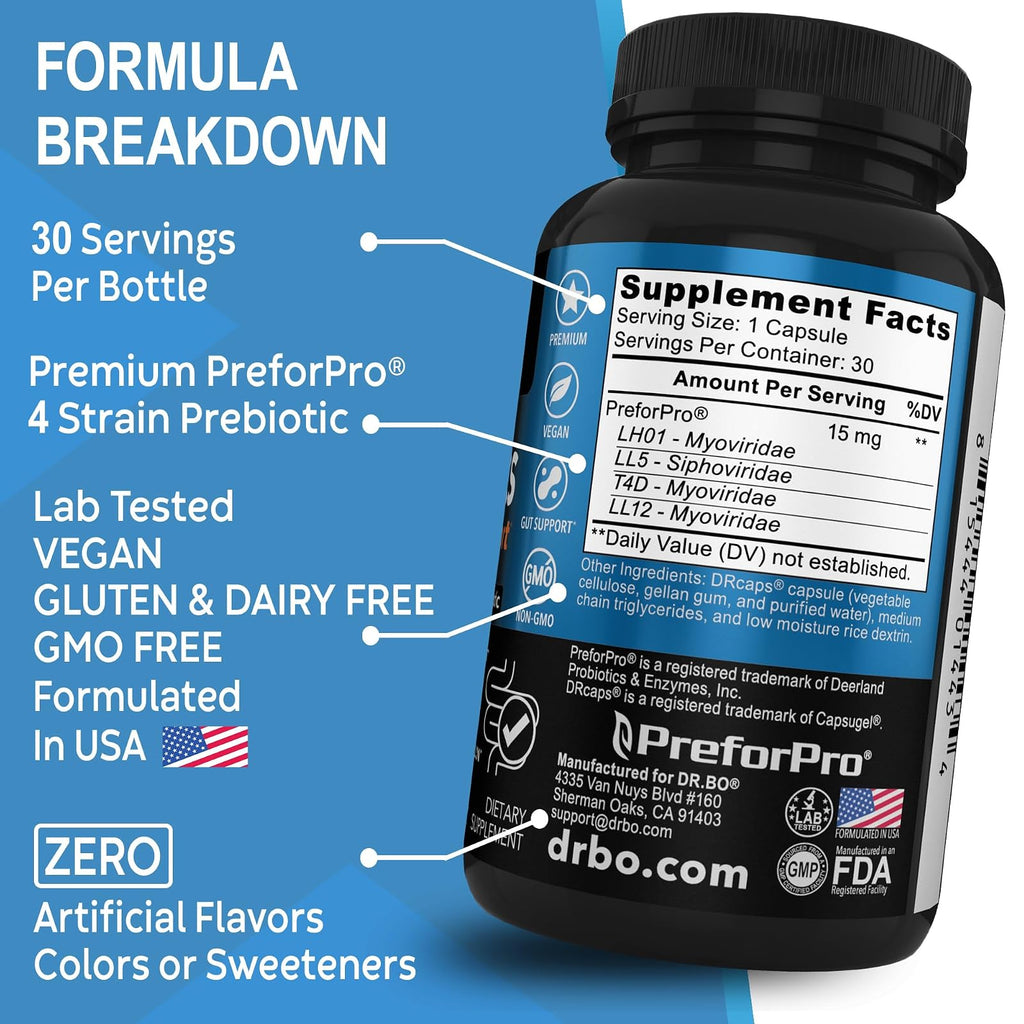 improve gut balance with 30 capsules