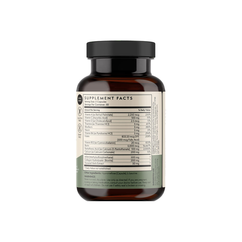 improve hair texture with supplements