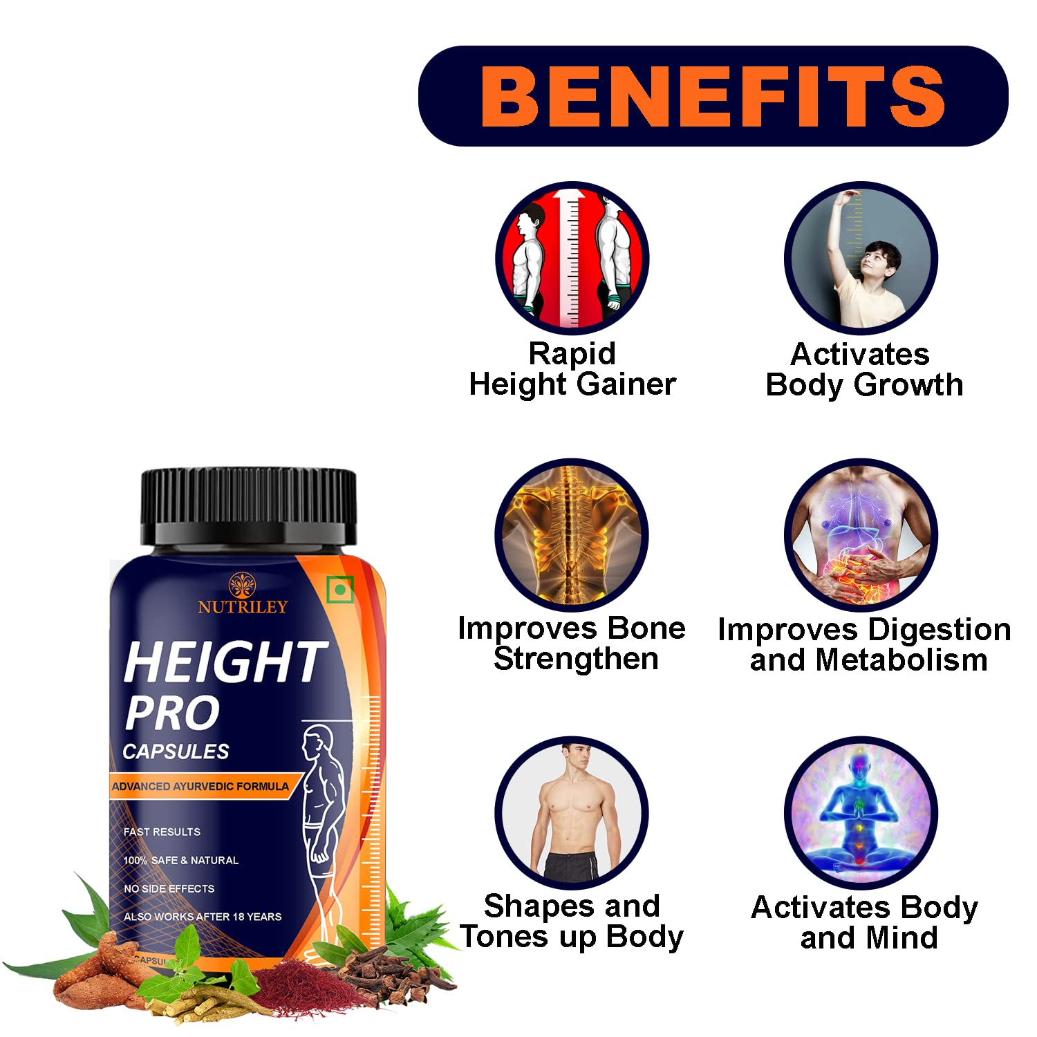 improve height with Nutriley supplements
