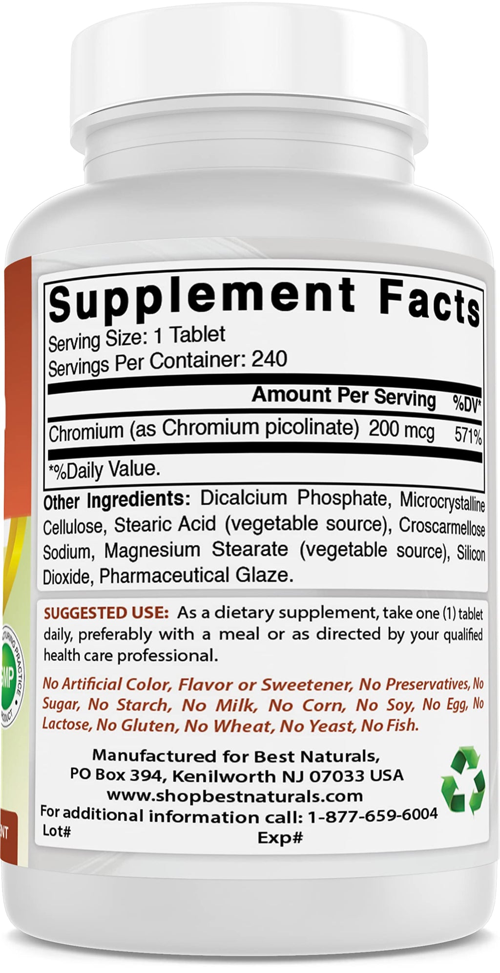 improve insulin sensitivity with chromium