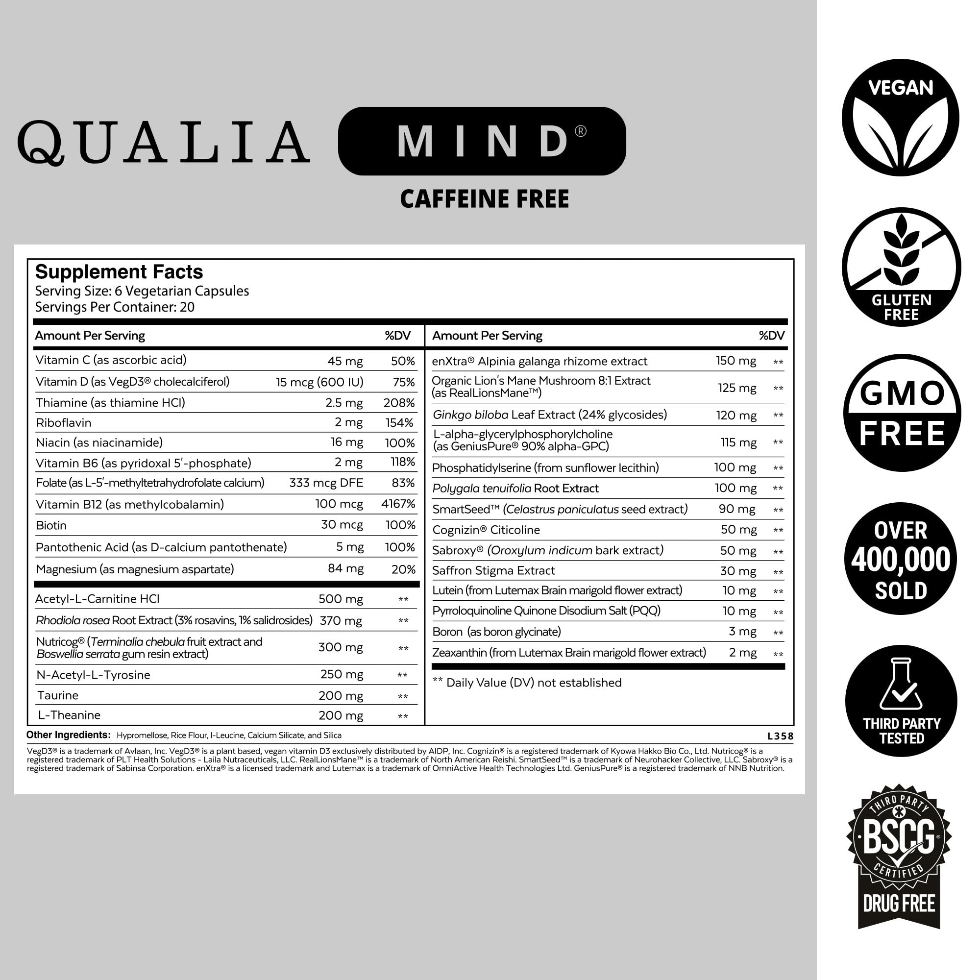 improve memory with QUALIA MIND