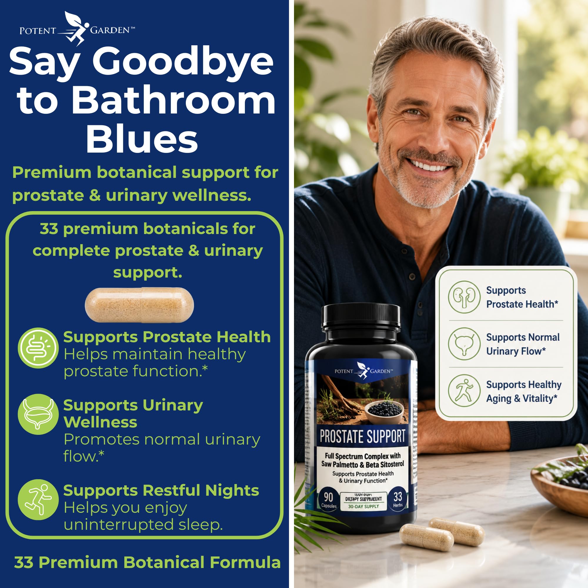 improve urinary flow with saw palmetto