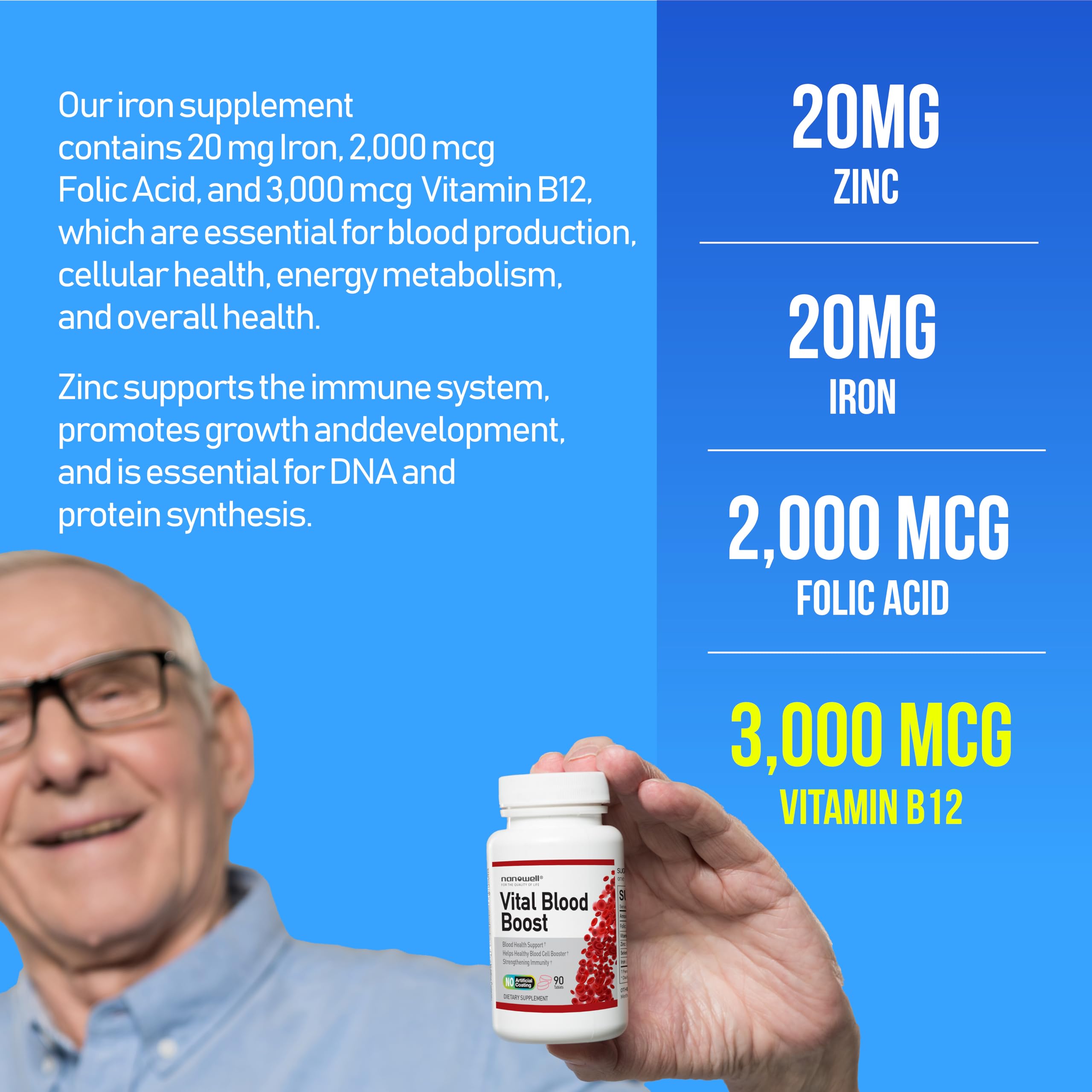 improve vitality with iron tablets