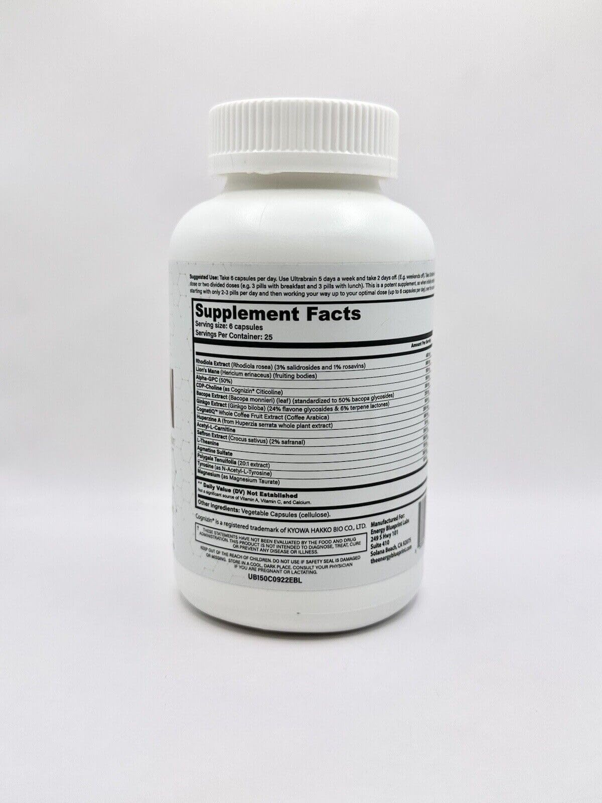 improved memory with UltraBrain nootropic formula