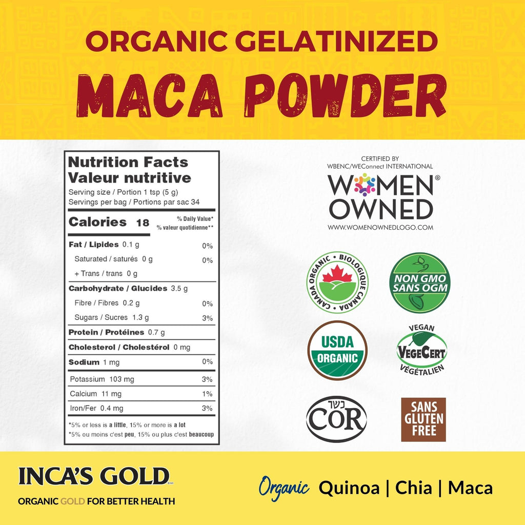 Inca's Gold maca powder combo pack