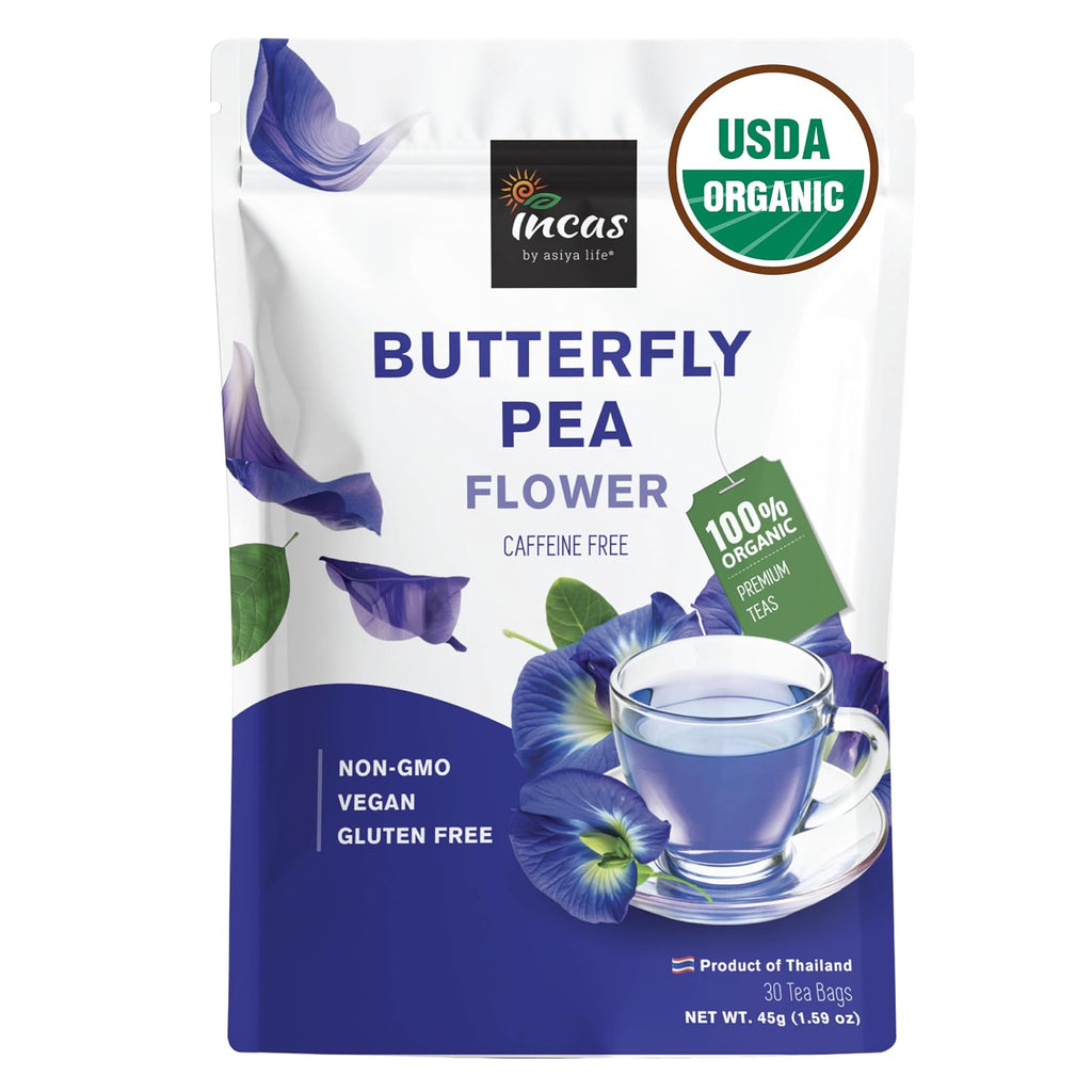 Incas organic butterfly pea flower tea bags