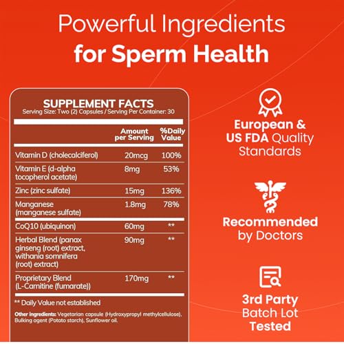 increase sperm motility with vitamins