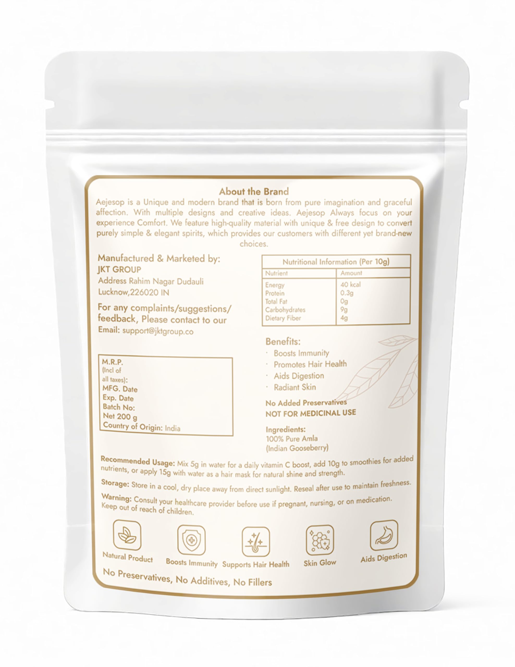 Indian gooseberry powder for health