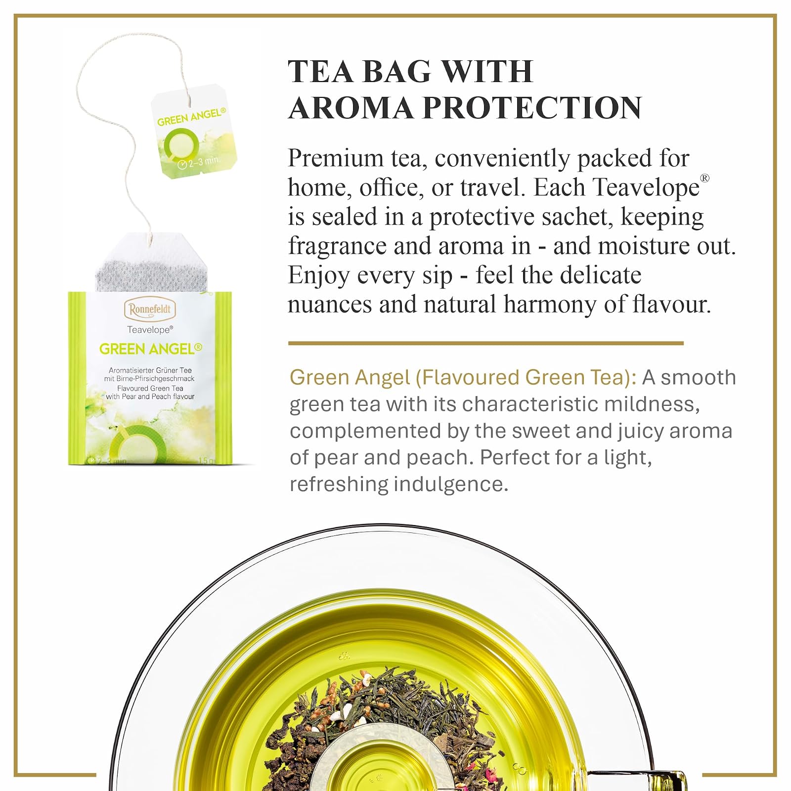individually wrapped herbal tea convenience