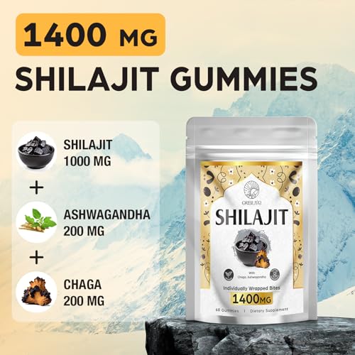individually wrapped Shilajit gummies