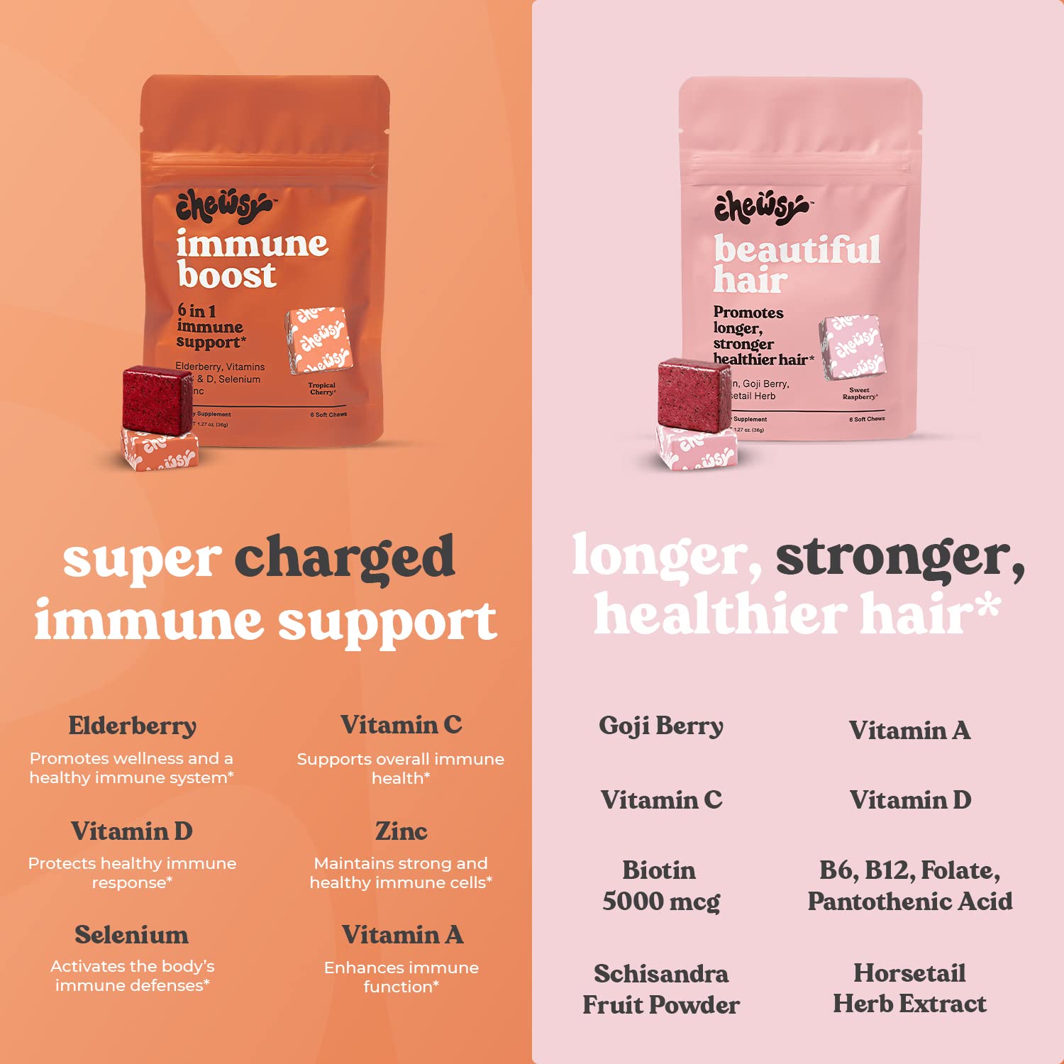 individually wrapped vitamin and mineral chews
