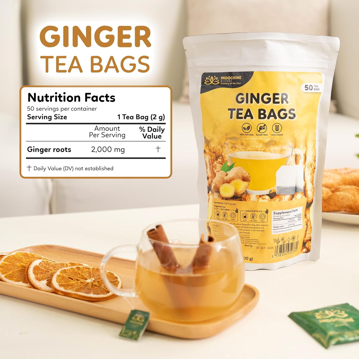 Indochine Blends ginger tea benefits