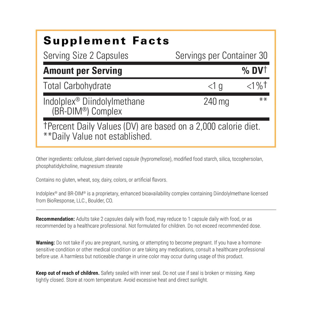 Indolplex capsules for daily nutrition