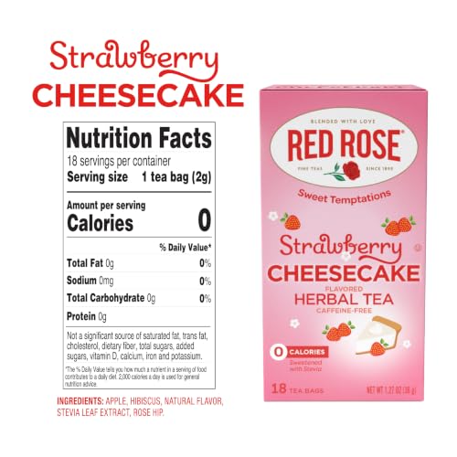 Indulge in sweet strawberry cheesecake tea