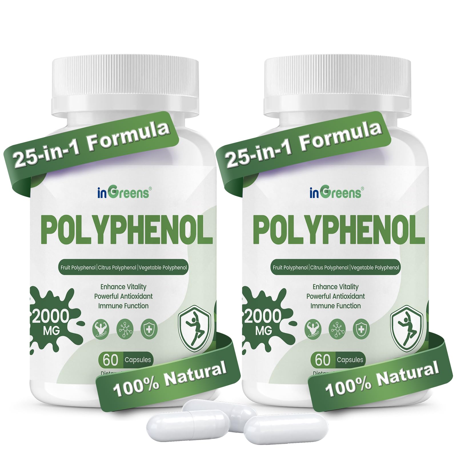 inGreens 25-in-1 polyphenols capsules