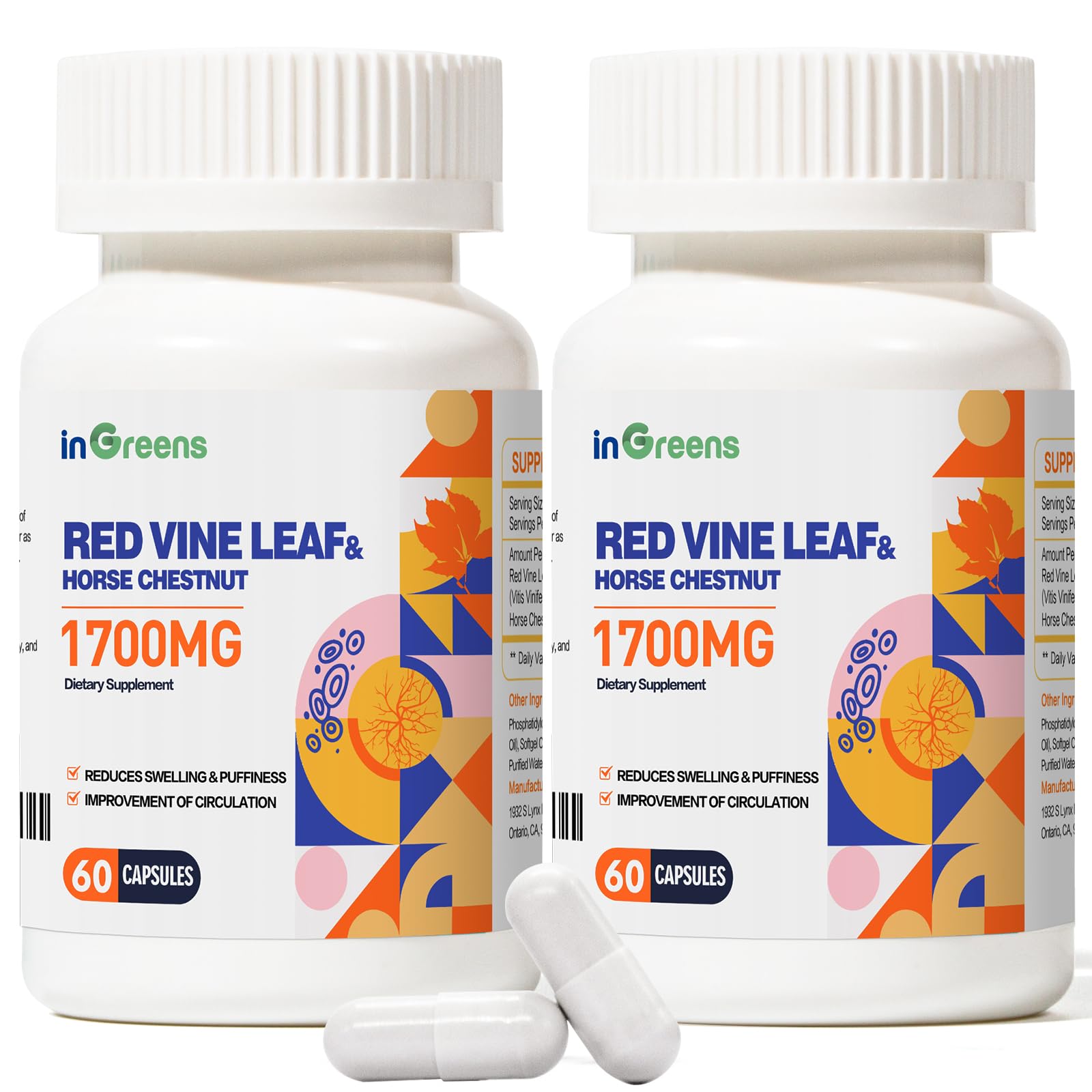inGreens blended vitamin & mineral supplements for circulation